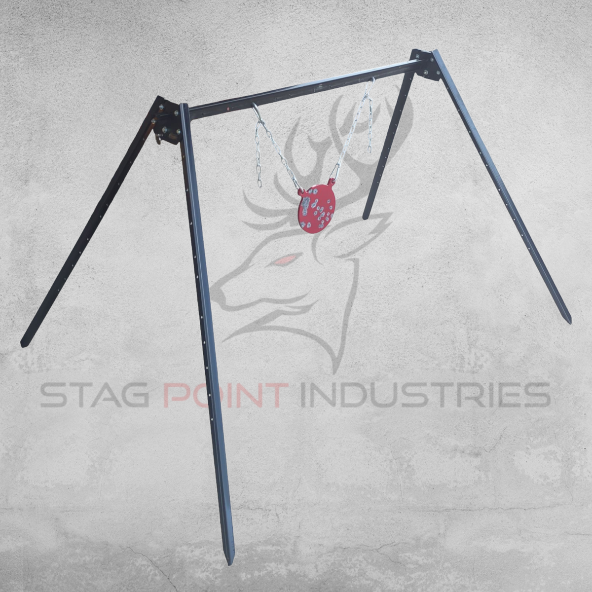 STAR-DELTA GONG TARGET STAND (FOLDABLE) *Chains Not Included* – Stag ...